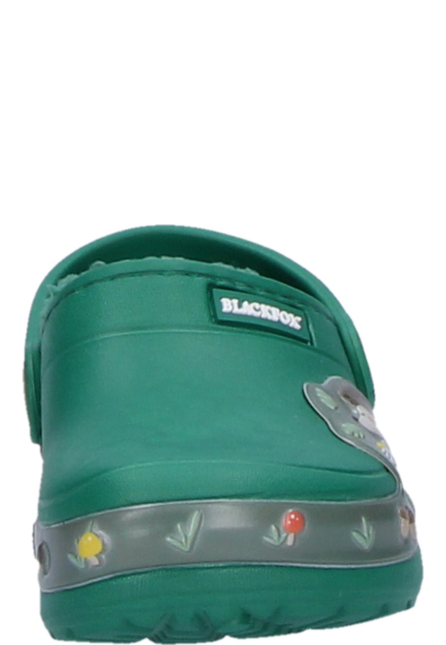 Kinder Gartenclog SABOT UNDERSTORY green von AJS Blackfox