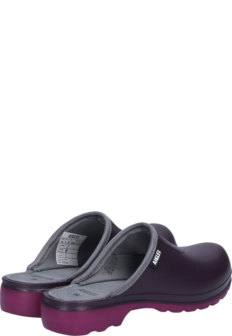Leichter Clog TADEN 2 aubergine/dahlia für Damen von Ai