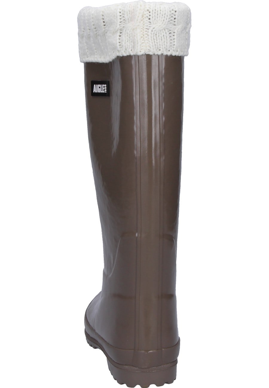 Warme, elegante Damengummistiefel ELIOSA WINTER chestnut von Aigle