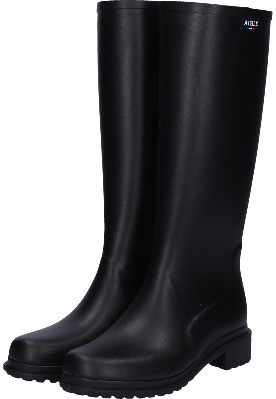 Hohe Damengummistiefel FULFEEL noir von Aigle | zeitlose Eleganz und ...