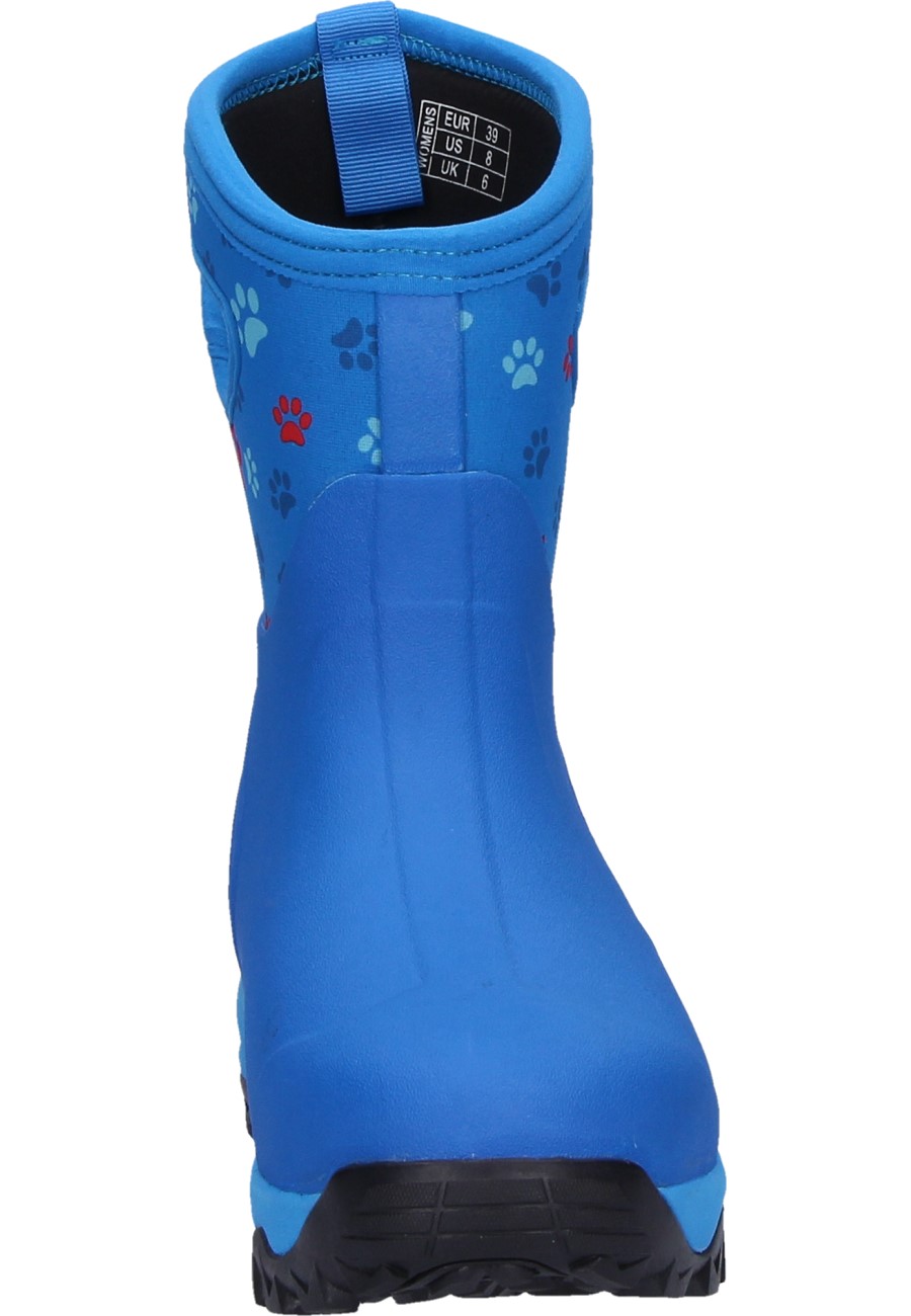 Modischer kurzer Damen Gummistiefel PAW WALKER MID BLUE
