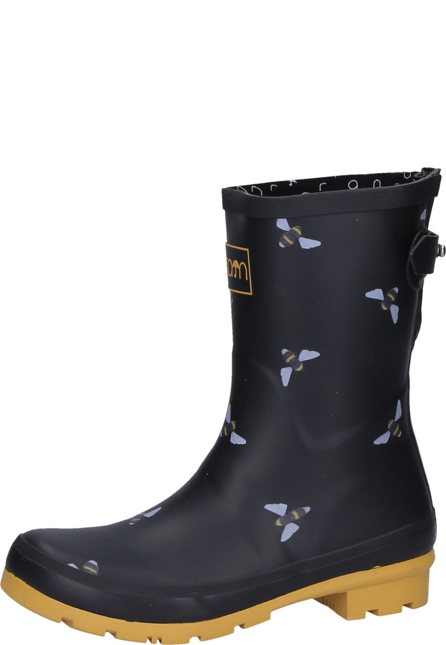 Women's half-high rubber boot BEES black by RAJN