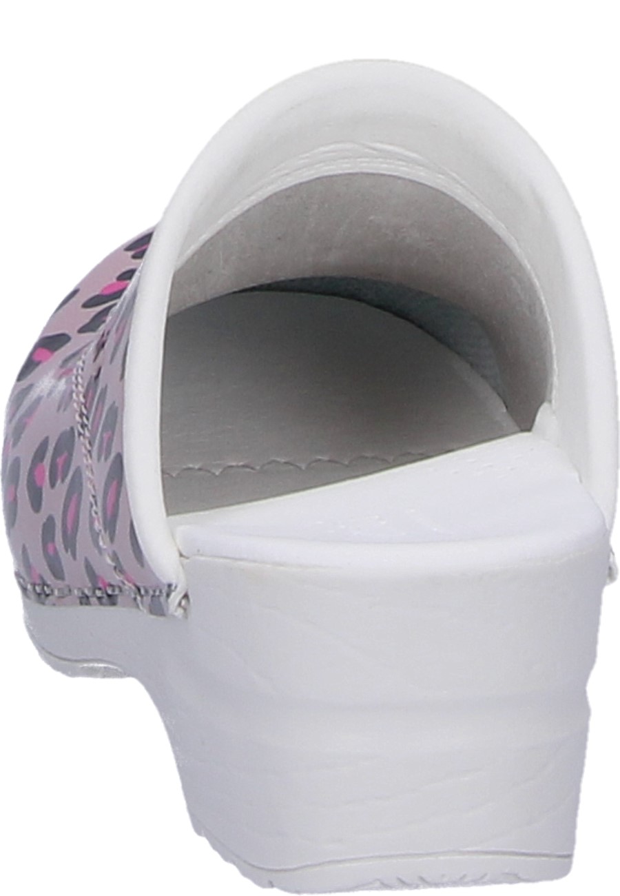 Modischer Clog ROSE LEOPARD von Sanita mit Leo-Muster