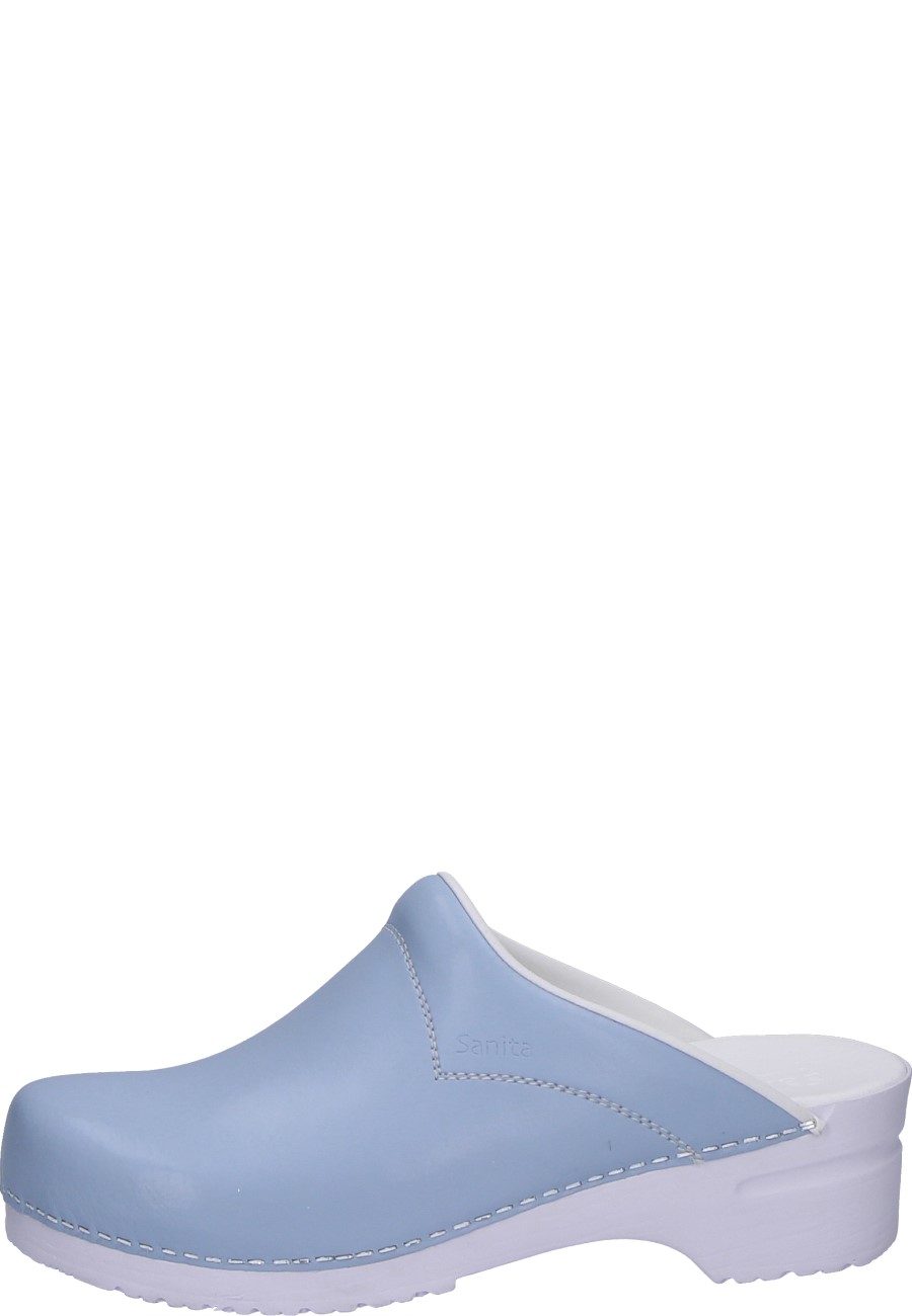 Modischer Clog Damen Clog PASTEL Light blue von Sanita | Schick in ...