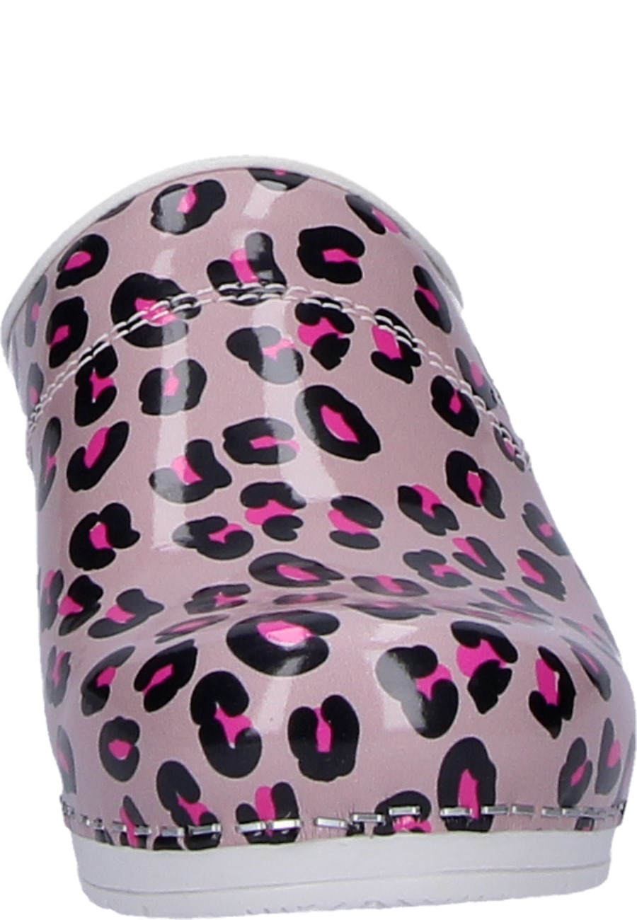 Modischer Clog ROSE LEOPARD von Sanita mit Leo-Muster