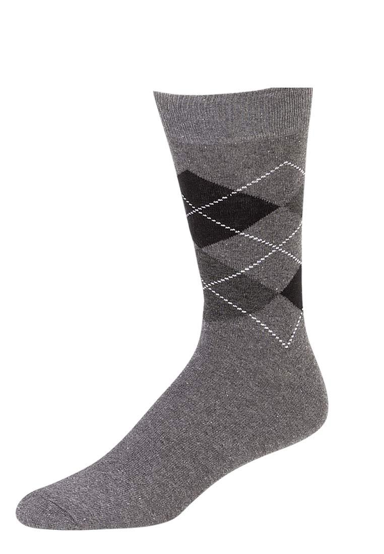 Stylish Argyle Pattern Socks for every occasion in grey - Virgin Wool ...