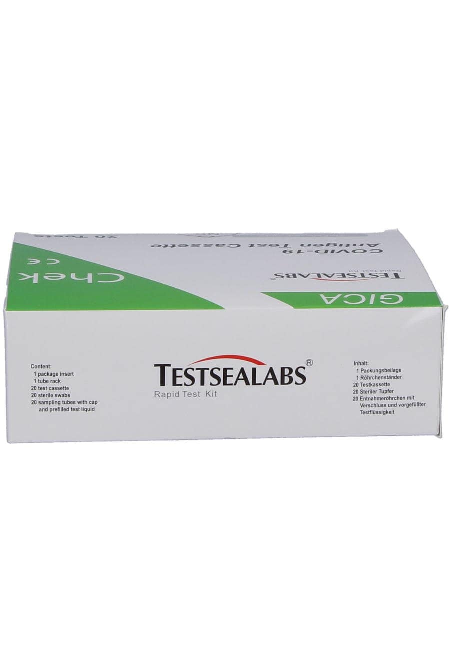 TESTSEALABS® COVID-19 Antigen Schnelltest 20 Stück Box -->